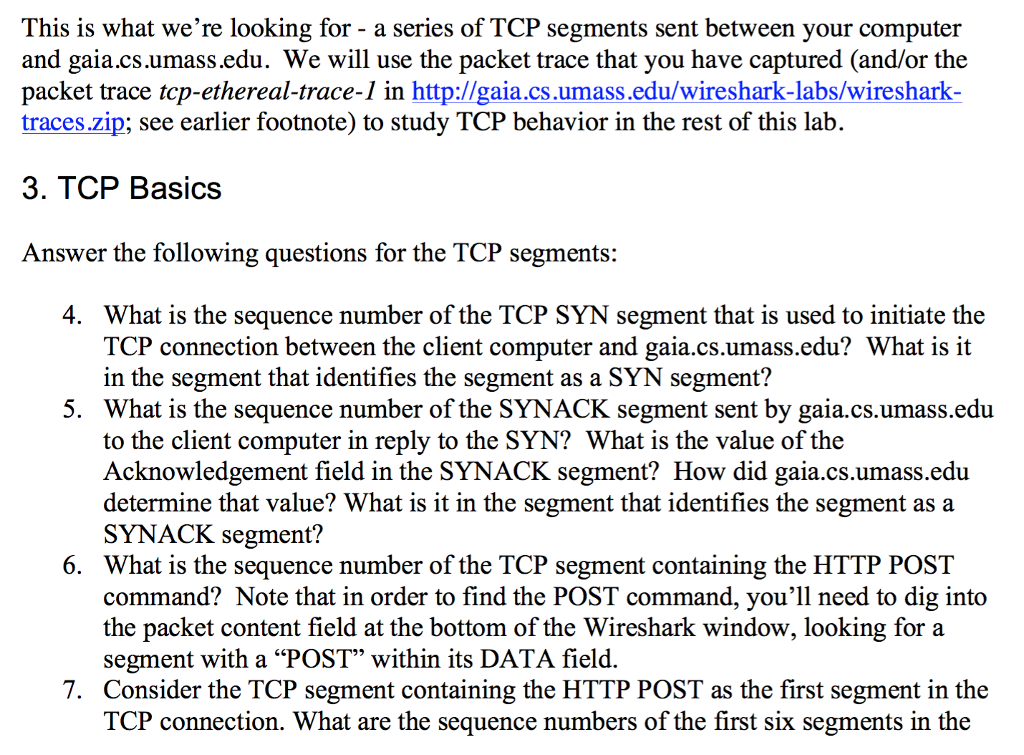 Solved This is what we're looking for a series of TCP | Chegg.com