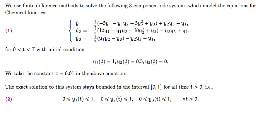 We use finite difference methods to solve the | Chegg.com