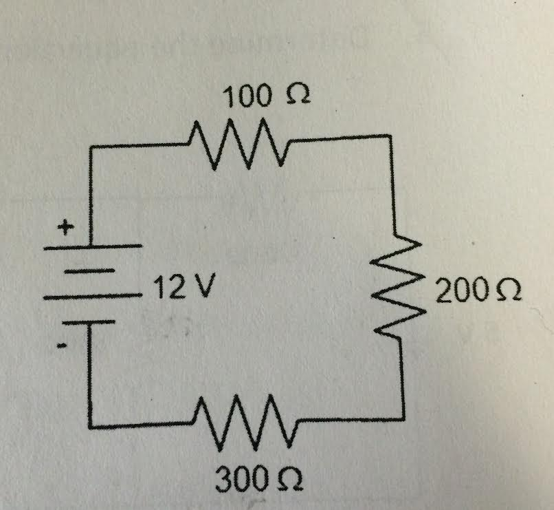 Solved Draw a graph of voltage vs. position for the circuit. | Chegg.com
