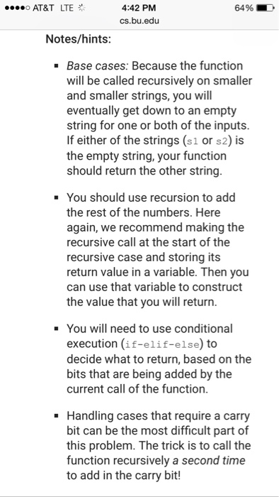 Solved Using Python to write function that adds two | Chegg.com