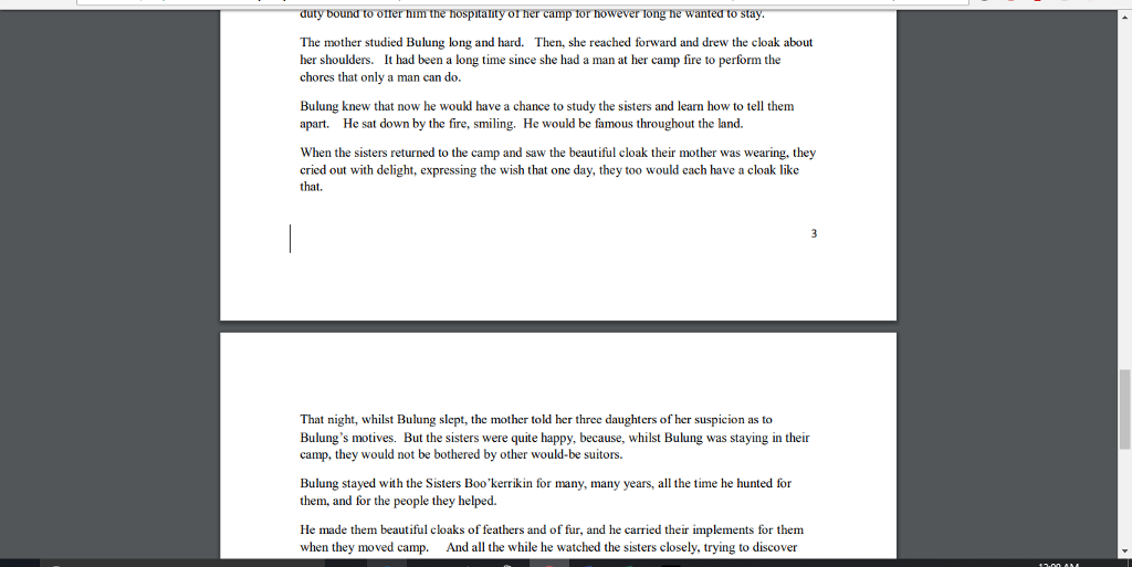 Solved you just need to read the story and write one | Chegg.com