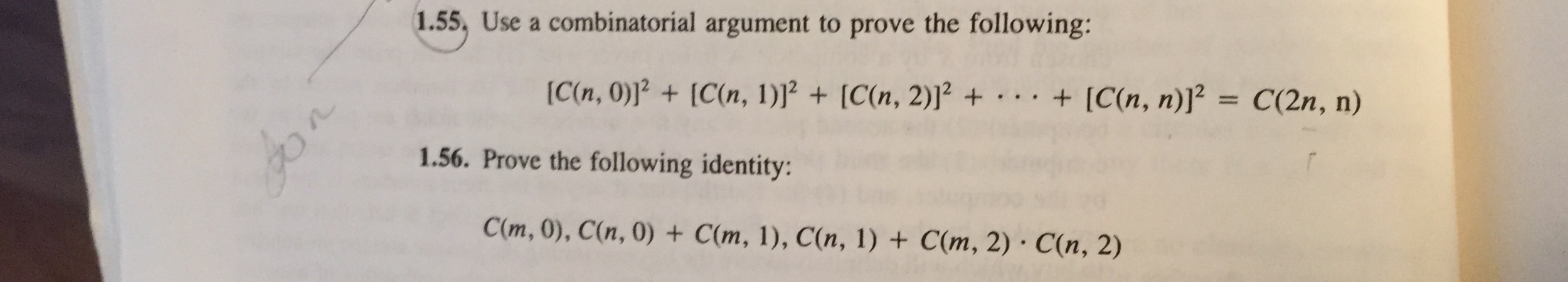 Solved Use A Combinatorial Argument To Prove The Following 