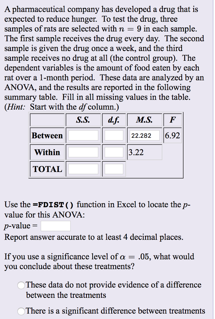 Solved A pharmaceutical company has developed a drug that is | Chegg.com