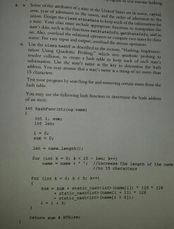 Solved as halurg sane of the mobstrs of a tate the Uiked | Chegg.com