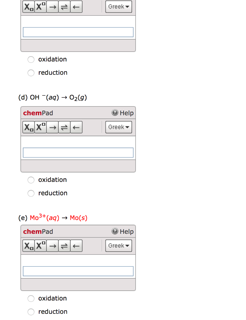 Solved Complete And Balance The Following Half Reactions In