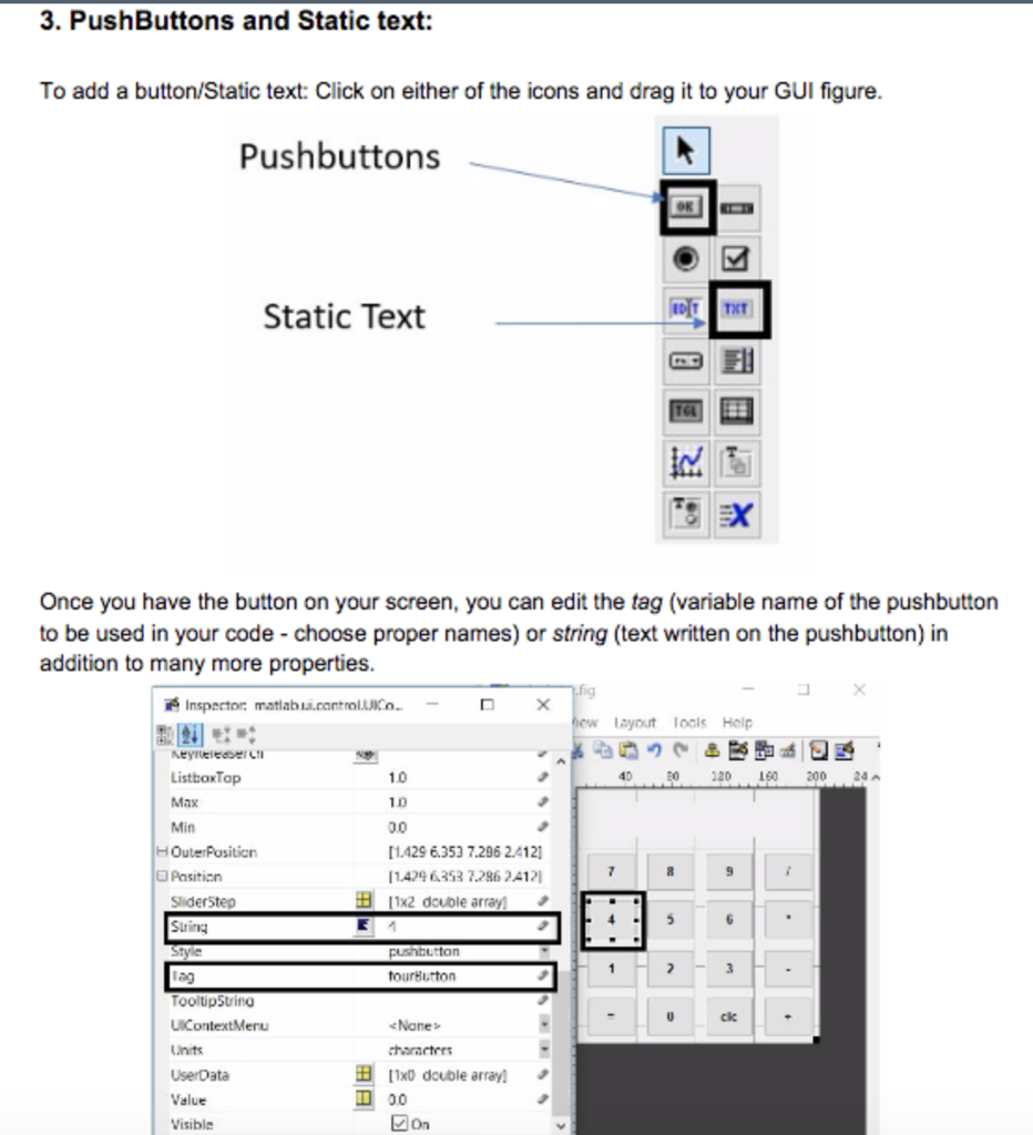 a) Design a GUI for a calculator and implement the | Chegg.com
