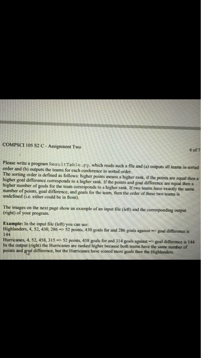 Solved COMPSCI 105 S2 C- Assignment Two 6 of 7 Please write | Chegg.com