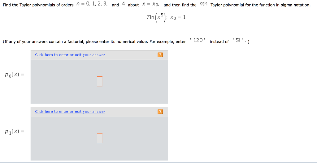 Solved Find the Taylor pol nomials of orders n 0 1 2 3 and 4 | Chegg.com