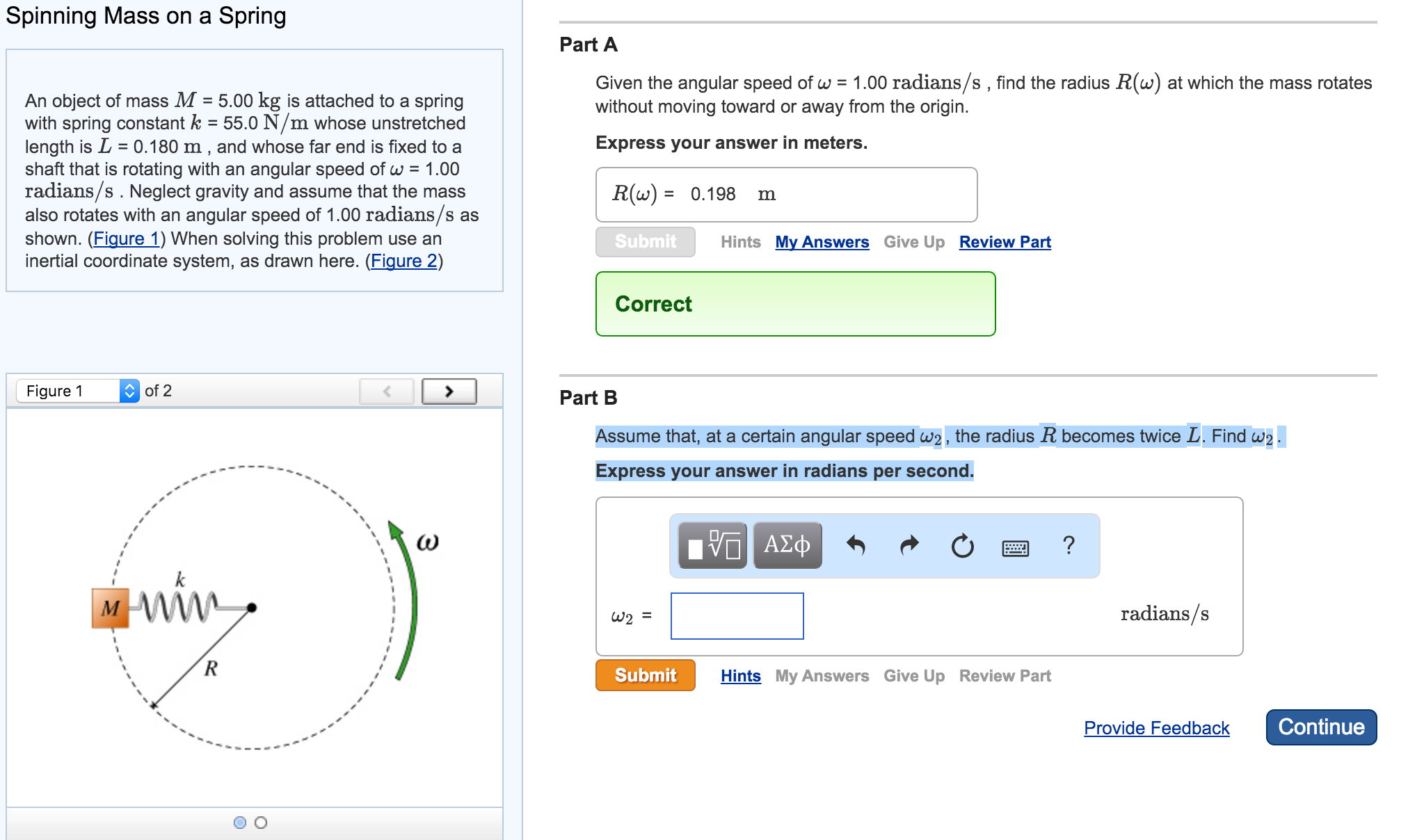 Solved An object of mass M = 5.00 kg is attached to a spring | Chegg.com