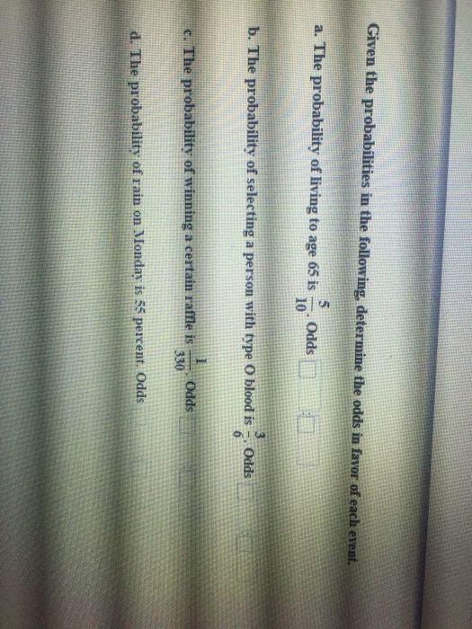 Solved Given the probabilities in the following, determine | Chegg.com