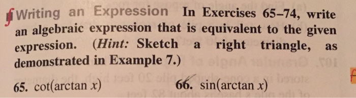 Solved Write an algebraic expression that is equivalent to | Chegg.com