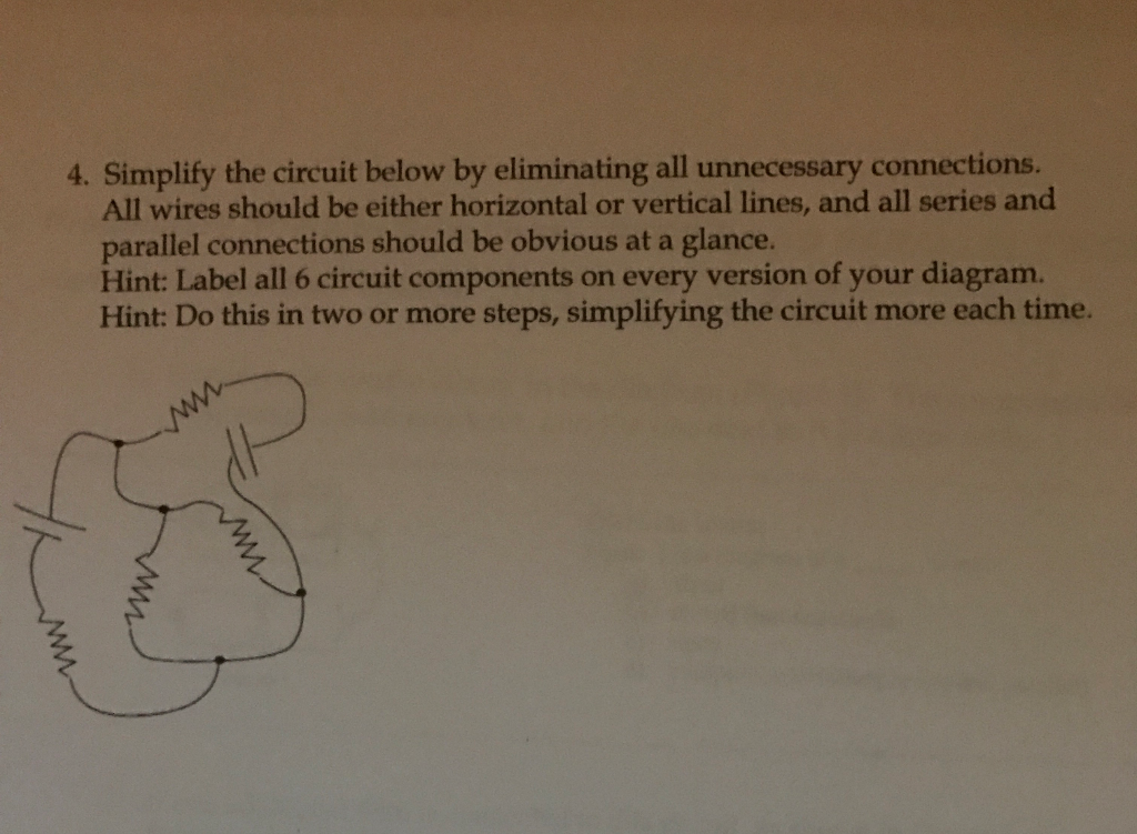 Solved Simplify the circuit below by eliminating all | Chegg.com