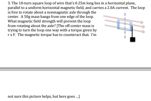 Solved The 10-turn square loop of wire that's 0.25m long | Chegg.com