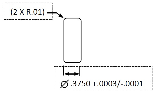 Solved Consider the engineering drawing of the dowel pin | Chegg.com