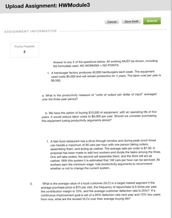 Solved upload Assignment: HwModule3 Save Draft Cancel | Chegg.com Solved upload Assignment: HwModule3 Save Draft Cancel | Chegg.com