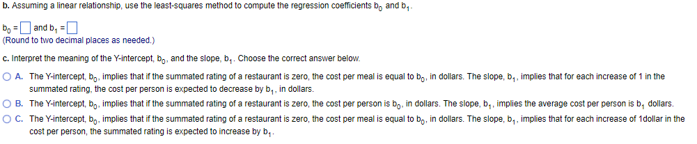 Solved A magazine publishes restaurant ratings for various | Chegg.com