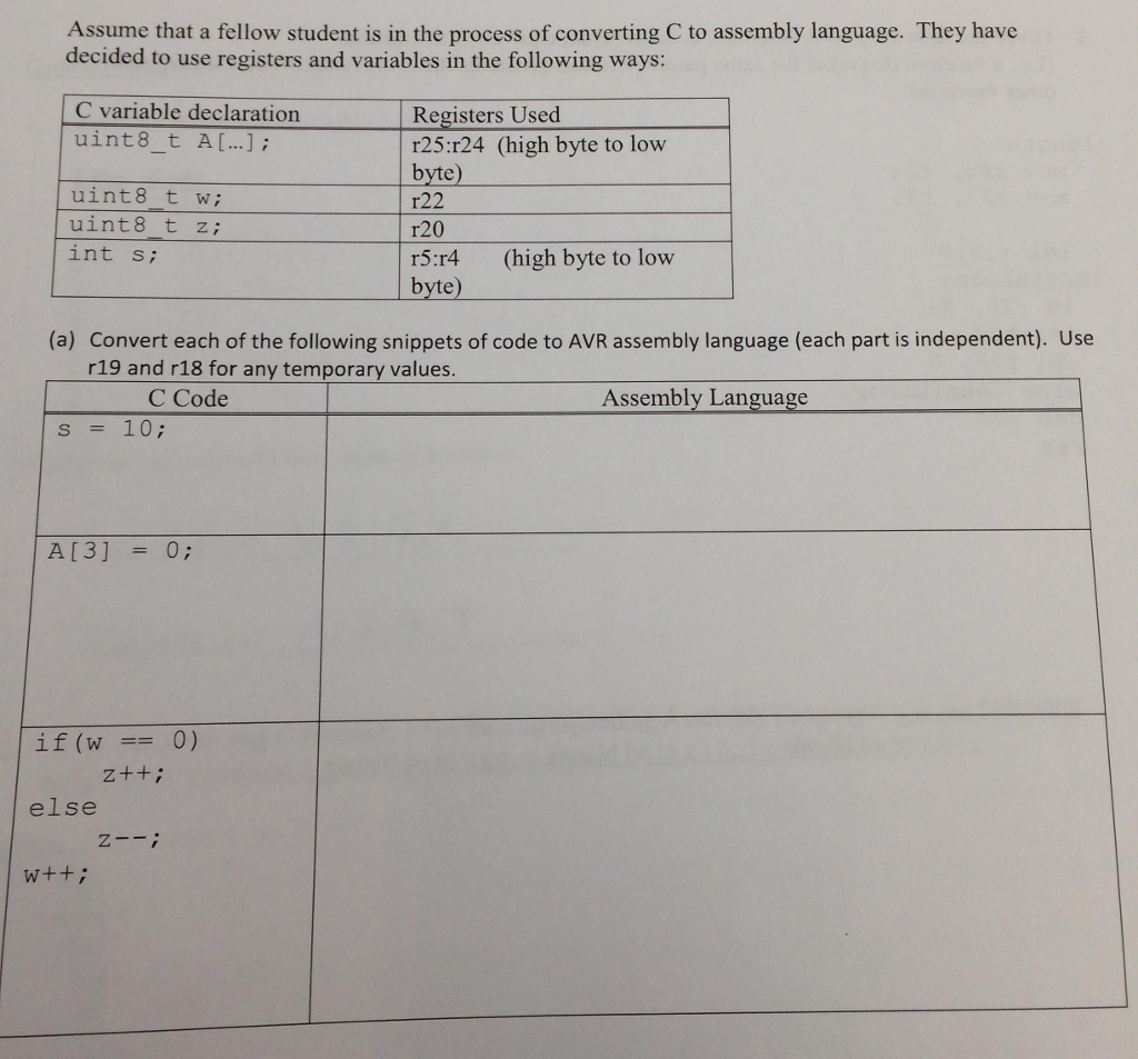 Solved Assume that a fellow student is in the process of | Chegg.com