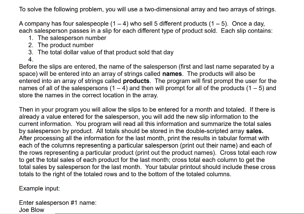 To solve the following problem, you will use a | Chegg.com