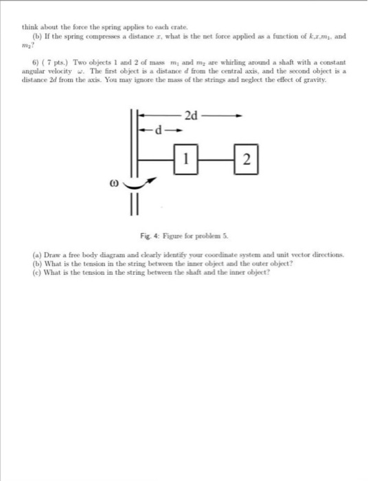 Solved 1 (14 pts) Three identical blocks connected by ideal | Chegg.com
