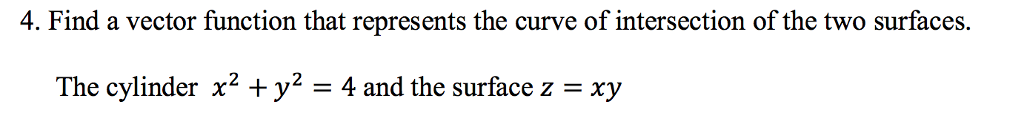 Solved Find a vector function that represents the curve of | Chegg.com
