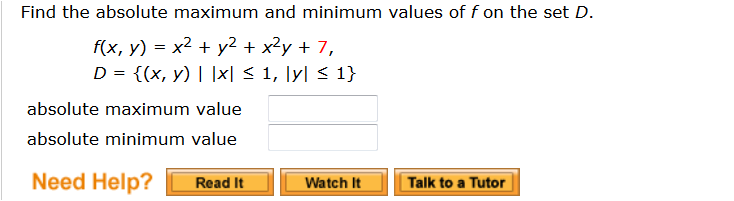 Solved Find the absolute maximum and minimum values of f on | Chegg.com