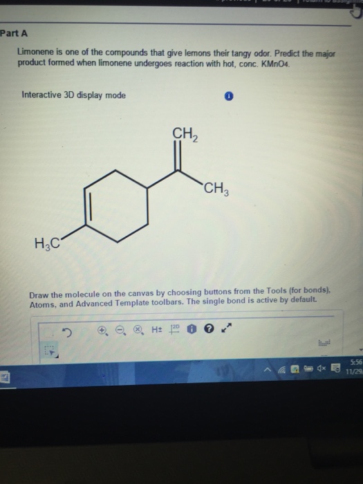 Solved previous 15 of 20 Part A Limonene is one of the | Chegg.com