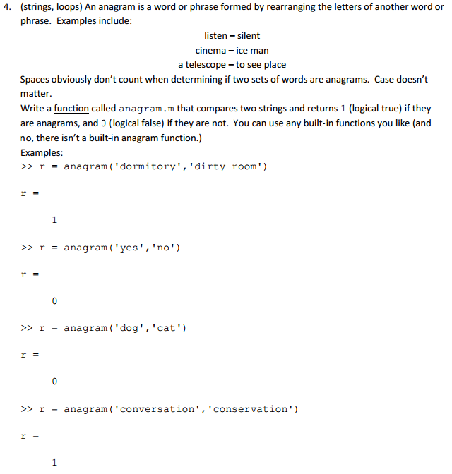 Solved Matlab help - need to write a function to determine | Chegg.com