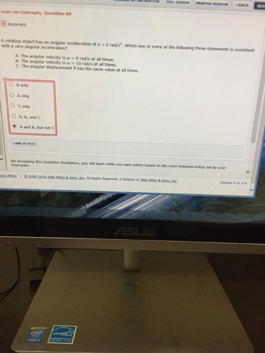 Solved A rotating object has an angular acceleration of a = | Chegg.com