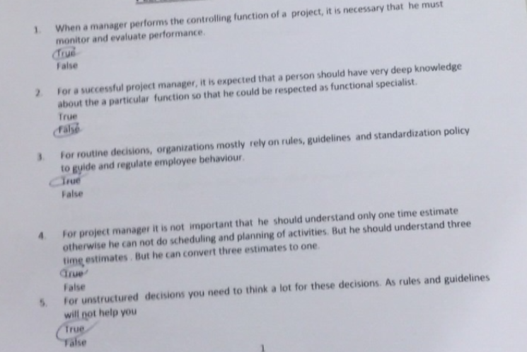 Solved 1. When a manager performs the controlling function | Chegg.com