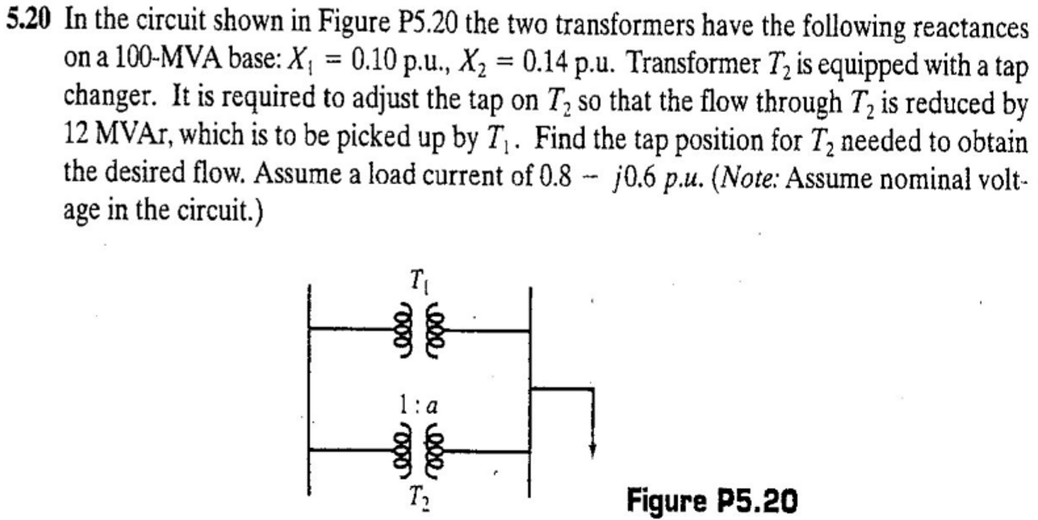 Solved 5.20 In the circuit shown in Figure P5.20 the two | Chegg.com