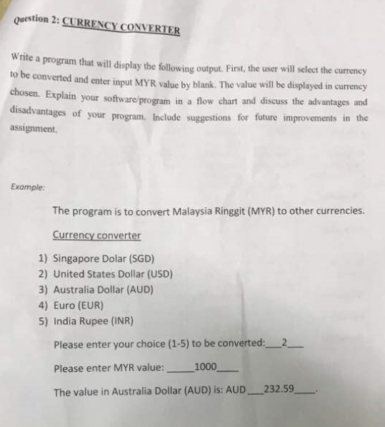 Solved Write a program that will display the following | Chegg.com