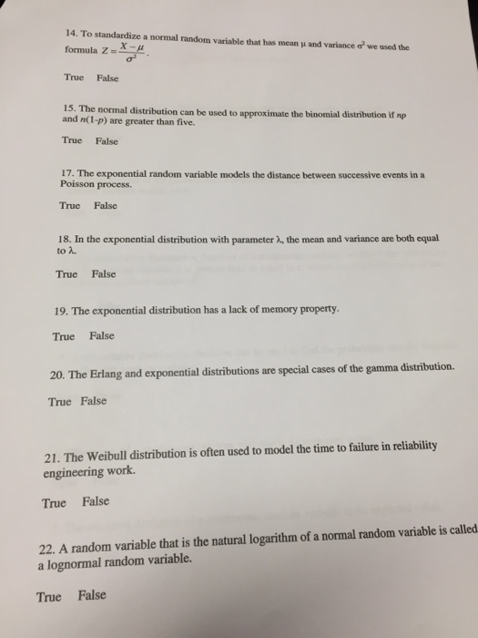 Solved 1.Continuous random variable take on discrete | Chegg.com