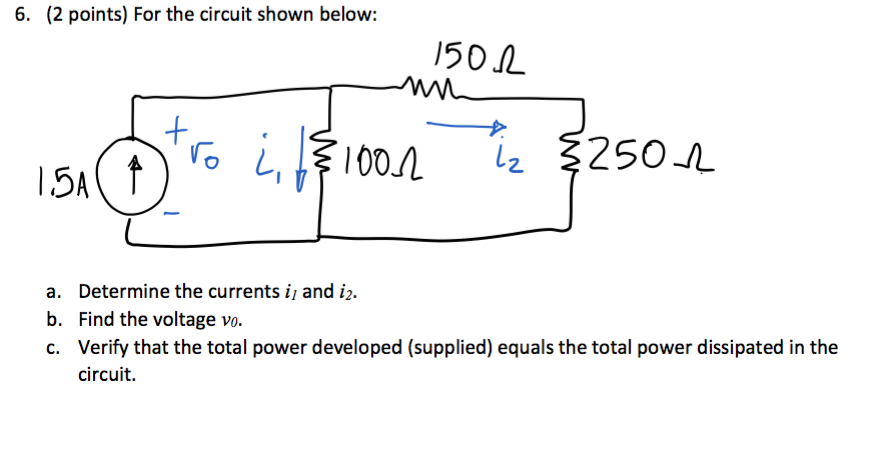 Solved For the circuit shown below: a. Determine the | Chegg.com
