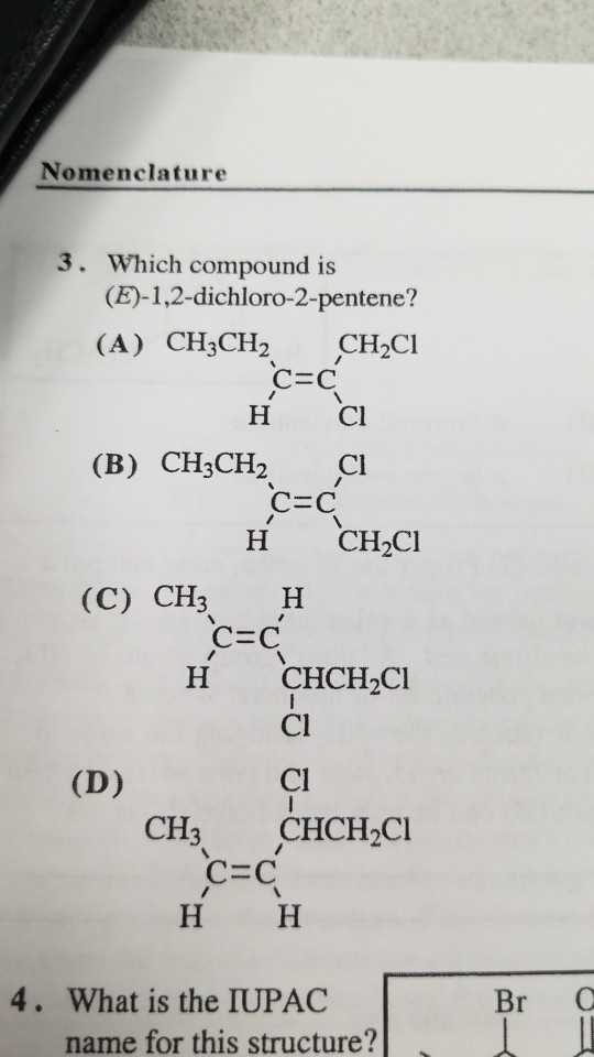Solved Nomenclature 3. Which compound is | Chegg.com