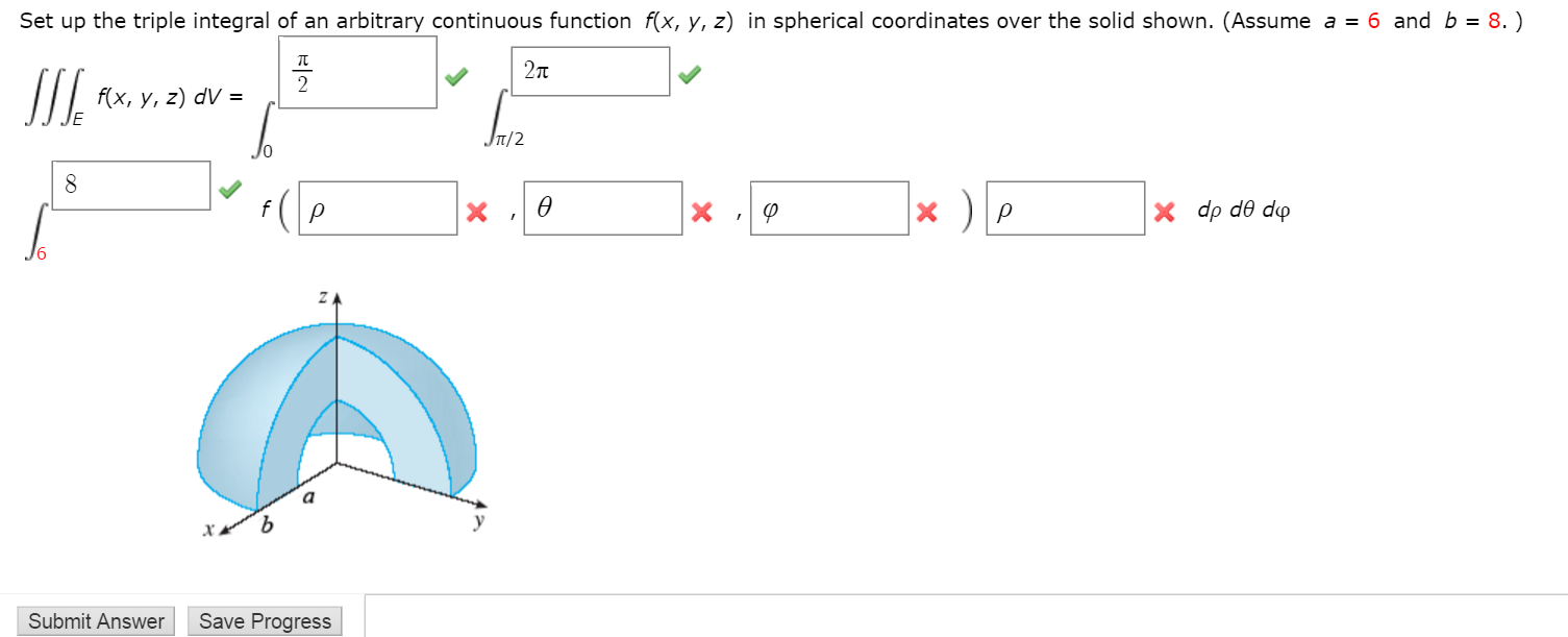 Solved Set up the triple integral of an arbitrary continuous | Chegg.com Solved Set up the triple integral of an arbitrary continuous | Chegg.com