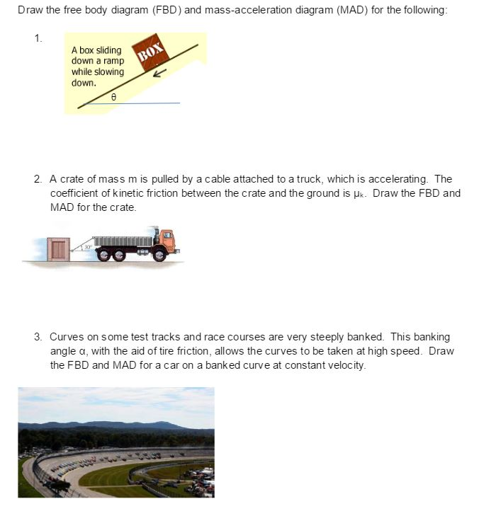 Solved Draw the free body diagram (FBD) and | Chegg.com