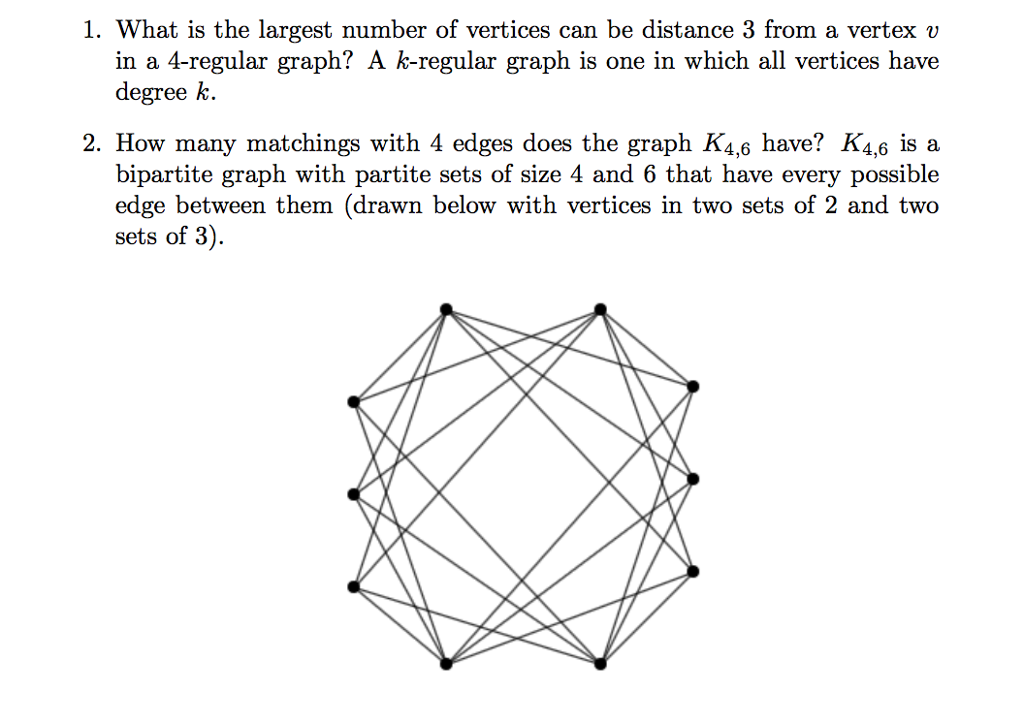 Solved 1. What is the largest number of vertices can be | Chegg.com