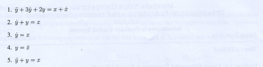 Solved Problem 2-3: Final Values and Differential Equations | Chegg.com