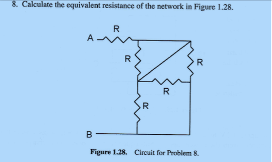 Solved 8. Calculate the equivalent resistance of the network | Chegg.com