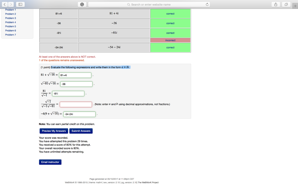 Solved Evaluate the following expressions and write them in | Chegg.com