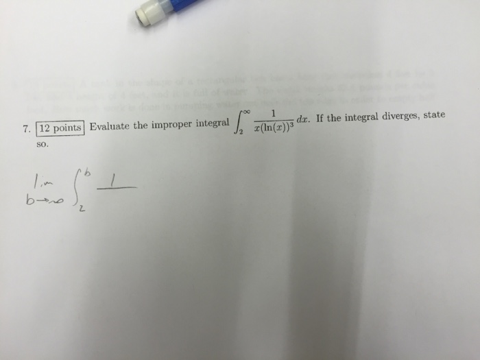 Solved Evaluate the improper integral integral_2^infinity | Chegg.com