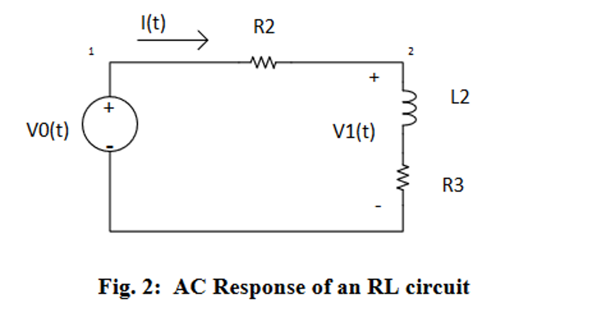 Solved A) Consider RL circuit shown at Fig.2 with R2=560 ?, | Chegg.com