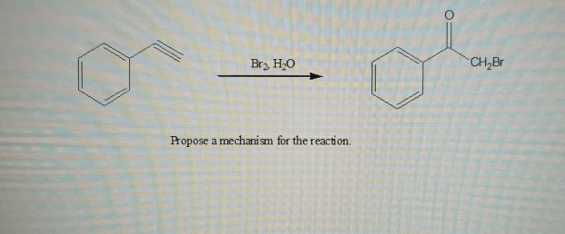 Solved Br2 H2O CH2Br Propose a mechanism for the reaction. | Chegg.com
