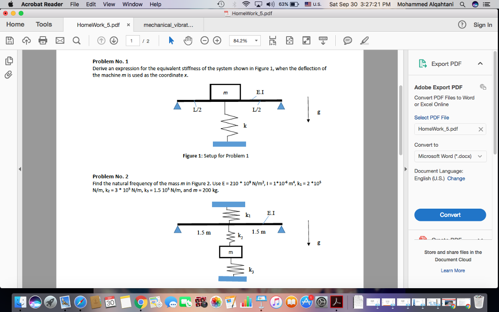 Solved O *令见4) 63% HomeWork 5.pdf Acrobat Reader File Edit | Chegg.com