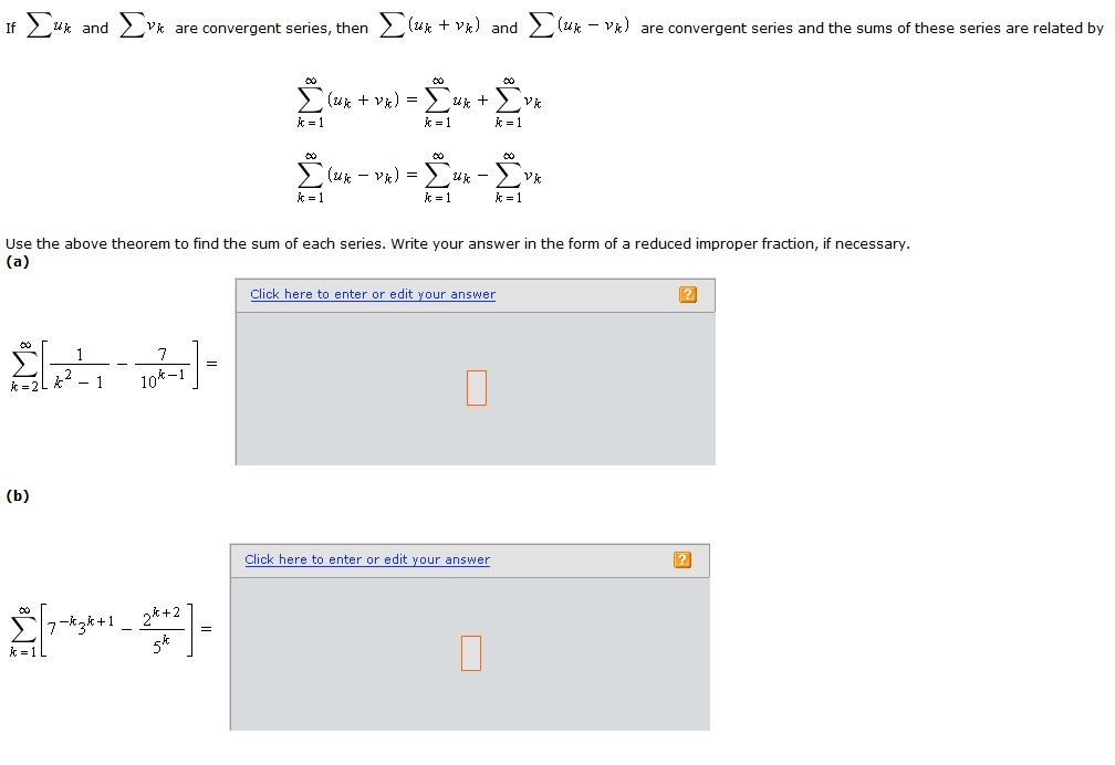 Solved If are convergent series, then are convergent series | Chegg.com