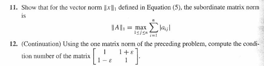 Solved Show that for the vector norm ||x_1|| defined in | Chegg.com