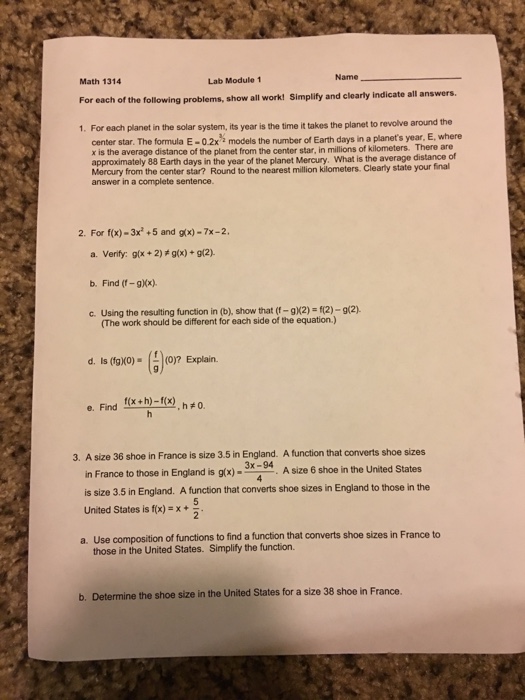 Solved For each of the following problems, Simplify and | Chegg.com