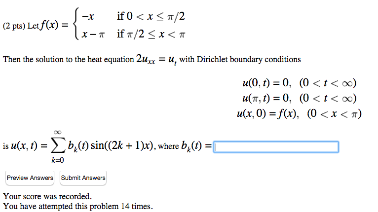 Solved Let f(x)={-x if 0
