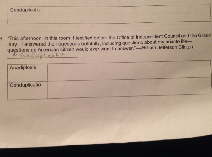 English conduplicatio and anadiplosis please answer | Chegg.com