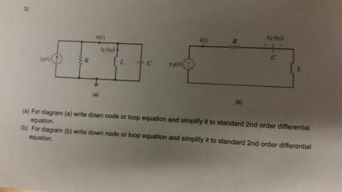 Solved en istn ja) For diagram (a) write down node or loop | Chegg.com